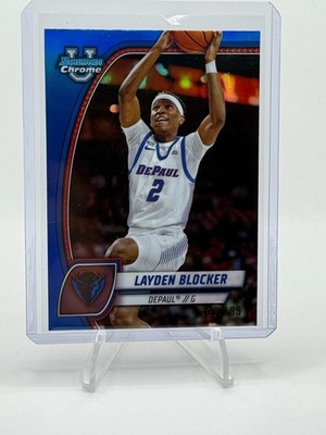 2023-24 Bowman Chrome Layden Blocker Blue Refractor /199 | eBay