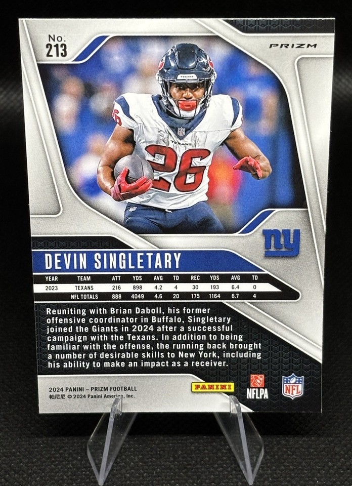 2024 Panini Prizm - Devin Singletary #213 Pink Wave Prizm | eBay