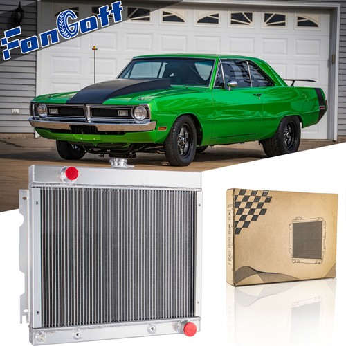 3 Row Aluminum Radiator For 1970-1972 Dodge Dart Plymouth Duster 5.2L ...
