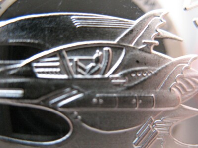 1-OZ.PURE SILVER 50TH ANNIV 1989 DC COMICS THE BATWING BATMAN COIN MINT ...