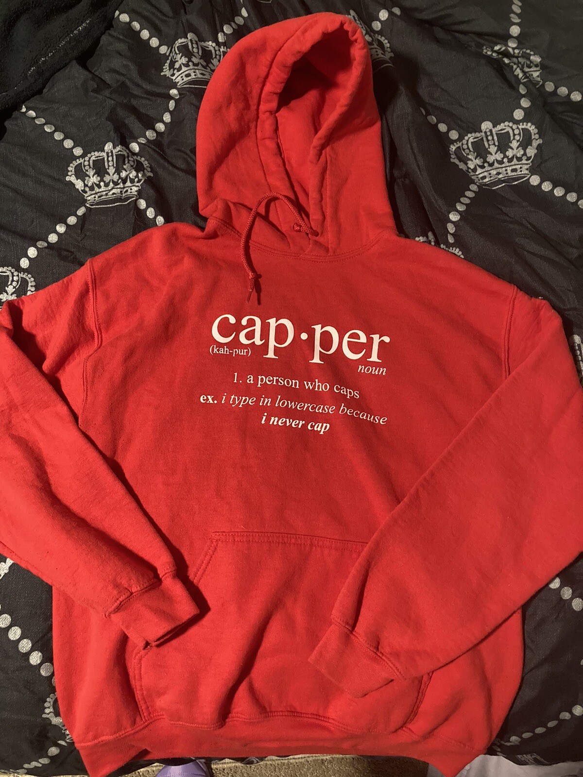Unisex Red Capper Quote Hoodie | eBay