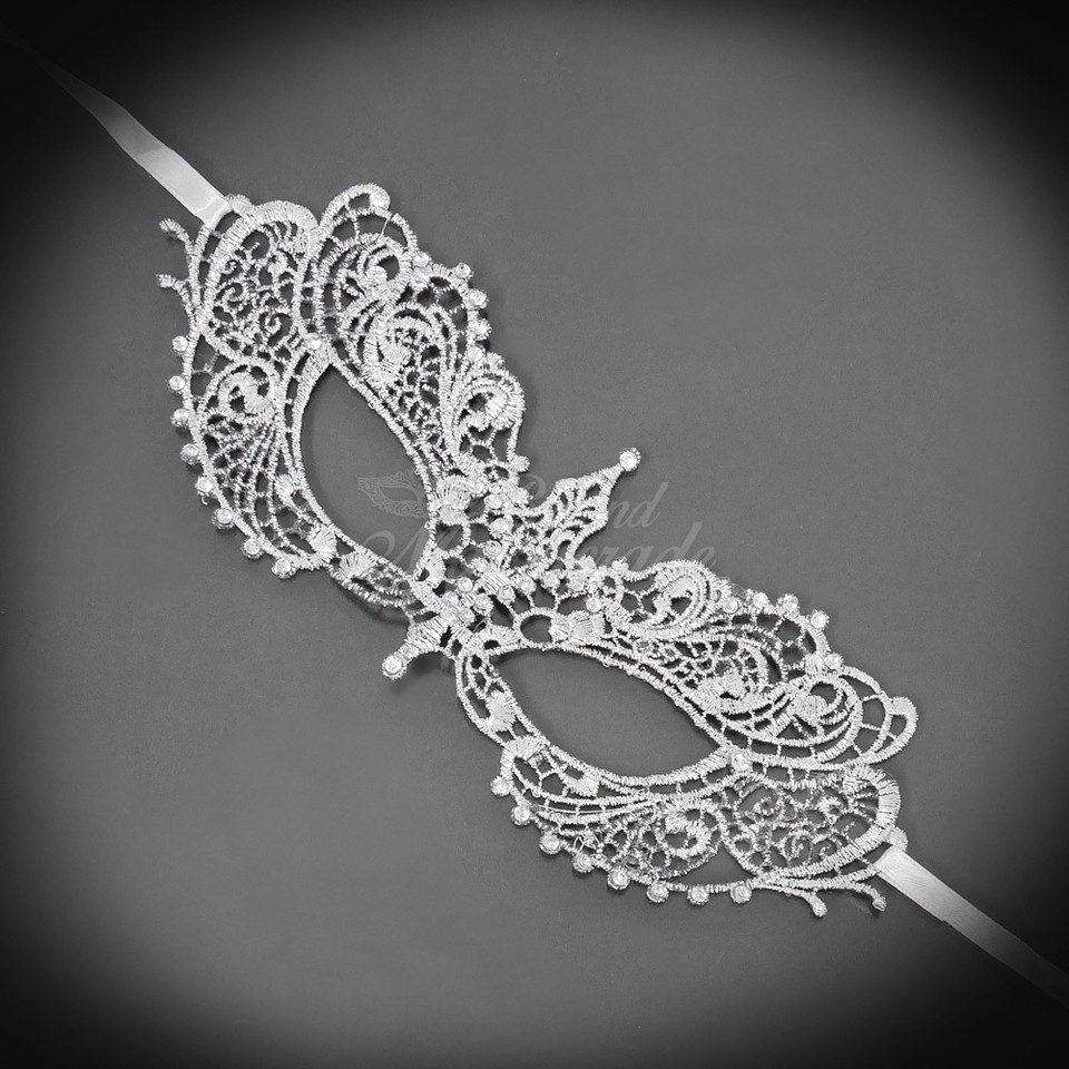Lace Masquerade Mask RHINESTONES Anastasia Christian Ball Mask | eBay