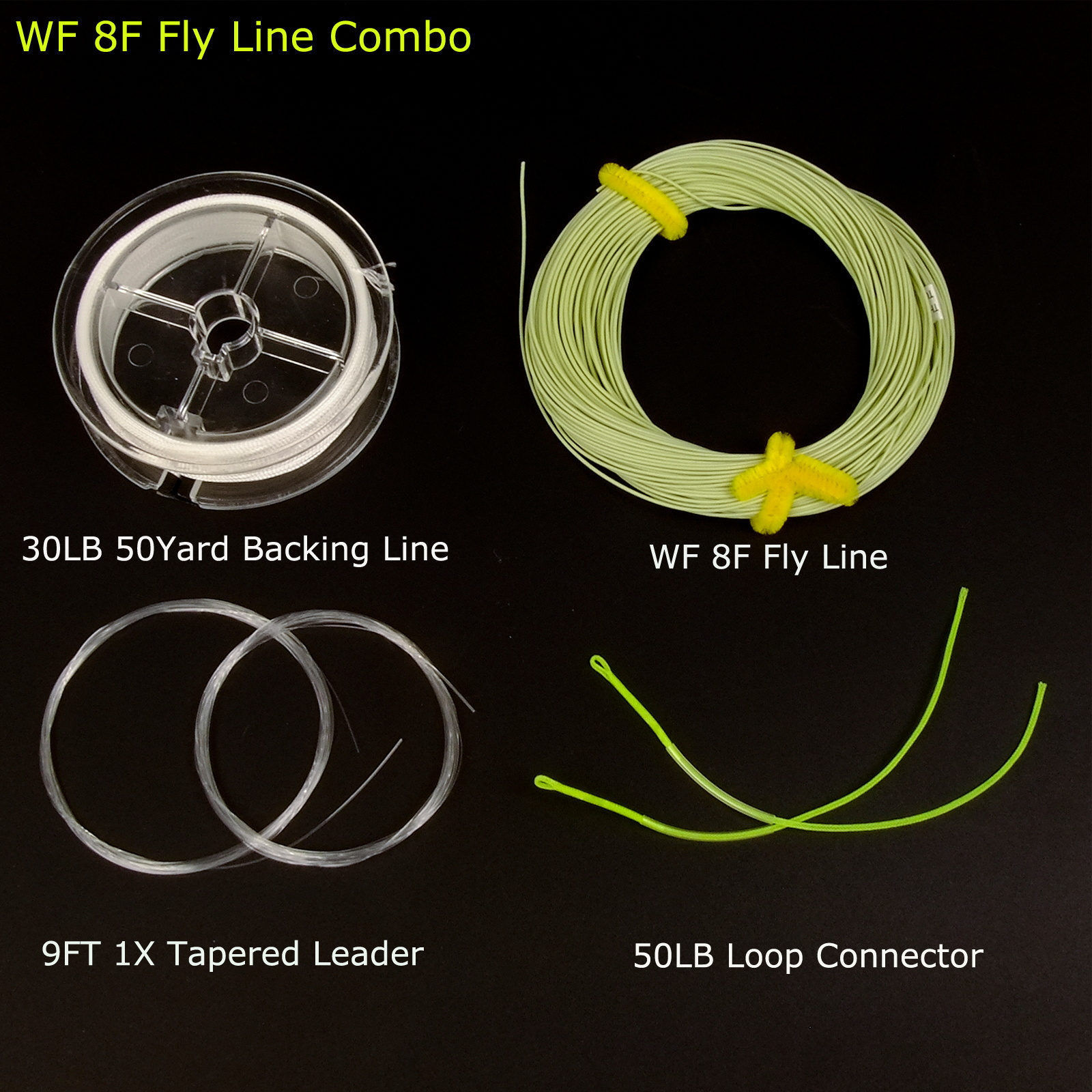 Maxcatch Fly Line Kit WF2/3/4/5/6/7/8F, Backing, Leader, Loops Fly ...