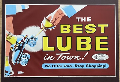 1961 Chevy Vintage Org DAY-GLO Poster 38x25” Lube Car Service Chevrolet ...