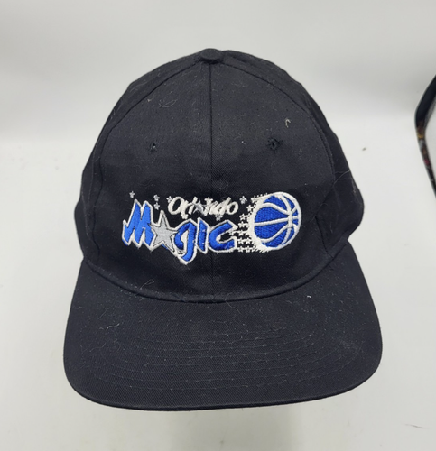 Vintage 1990s Orlando Magic Snapback Hat Cap Black NBA Script Logo Team ...