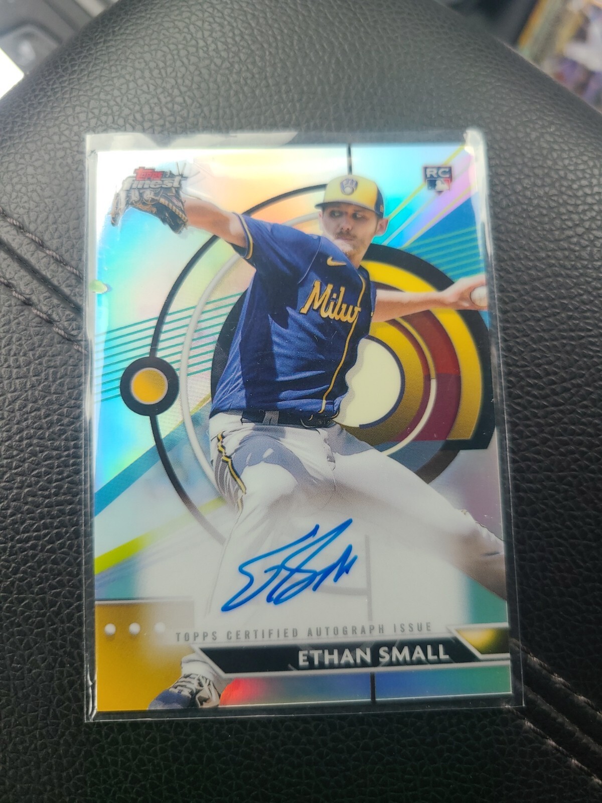 2023 Topps Finest Ethan Small Rookie Auto Autograph #FA-ES Brewers | eBay