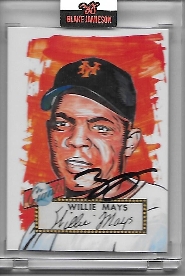 Topps Project 2020 WILLIE MAYS 1952 rookie Blake Jamieson AUTOGRAPH | eBay