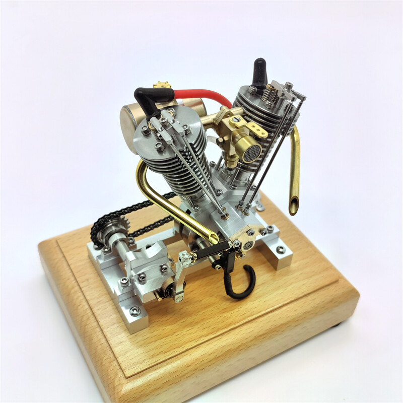 ENGINEDIY H08 Hoglet OHV V-Twin 4-Stroke Gasoline Motorcycle Engine ...