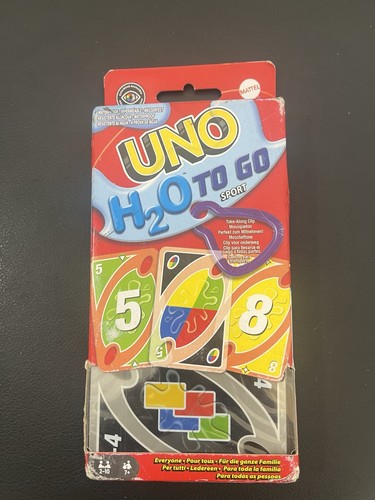 NEW! UNO H2O TO GO WATERPROOF MATTEL Card Game with Clip | eBay