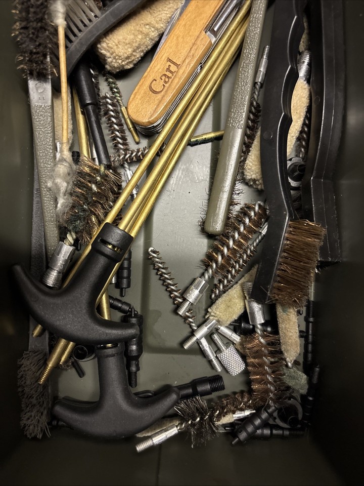 Military Lot Rifle/ Pistol Cleaning Kit / Supplies Cooper Brush Multi ...