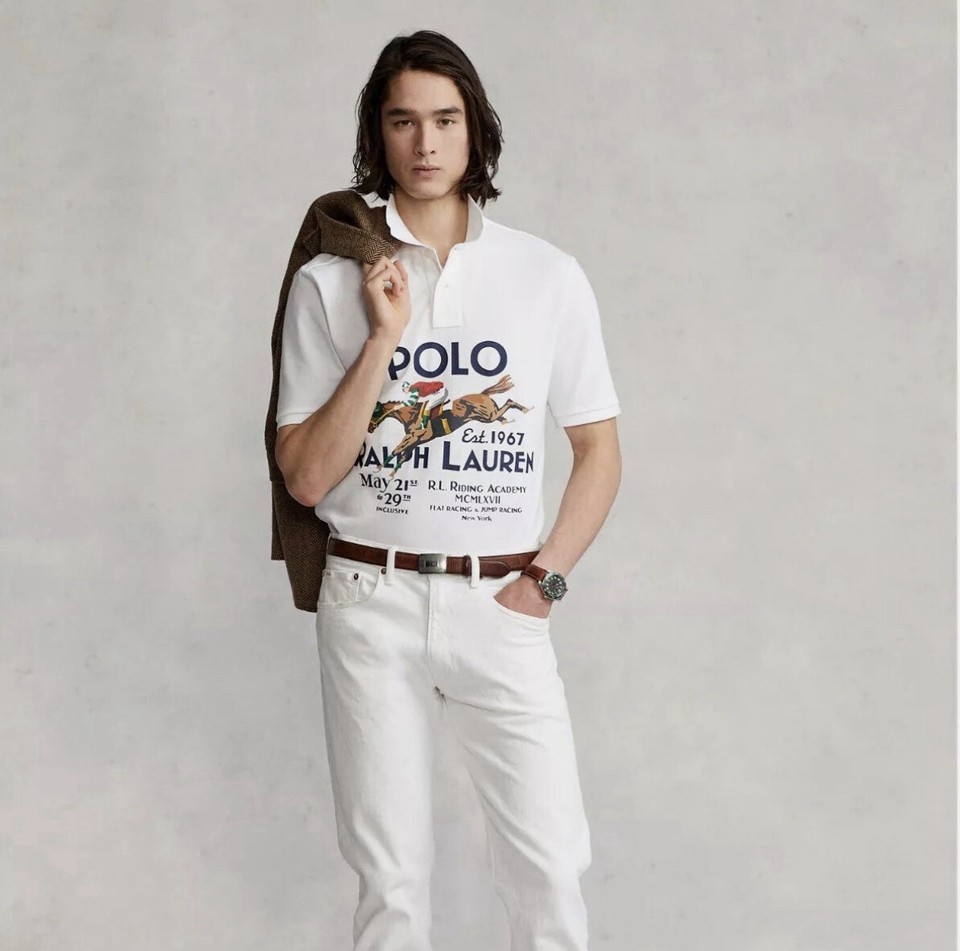 Polo Ralph Lauren Equestrian Horse Riding Academy Polo Shirt Men Size ...