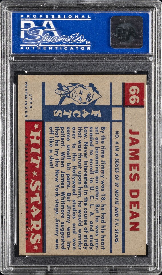 1957 HIT STARS #66 JAMES DEAN PSA 8 | eBay