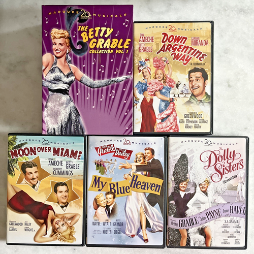 The Betty Grable Collection: Volume 1 (DVD) 4 Films w/ Lobby Cards ...
