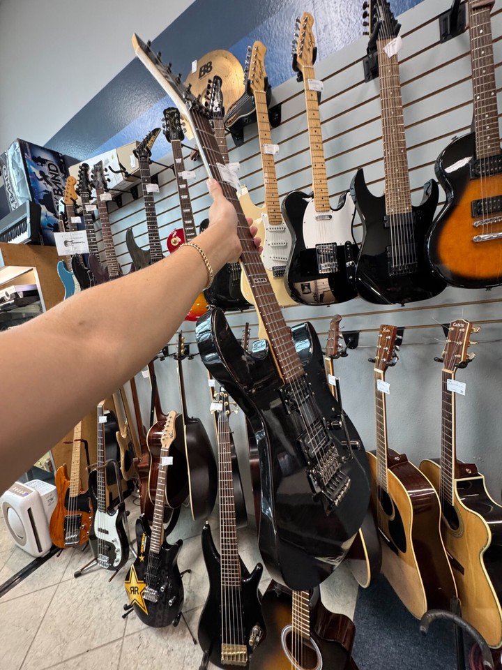 ESP LTD M-100FM Electric Guitar in See-Through Black - Excellent ...