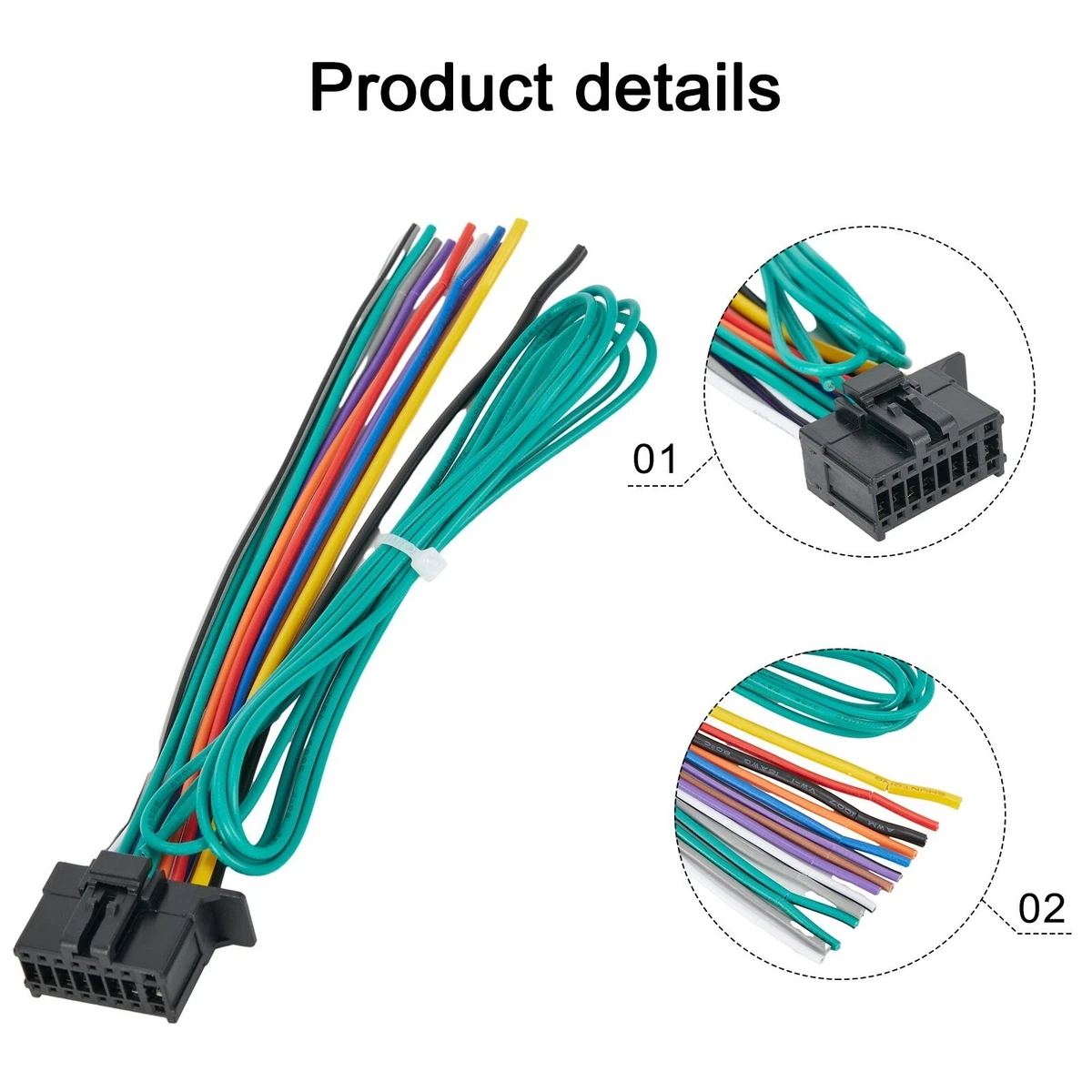 Car ISO Power Wire Stereo Radio Wiring Harness Connector, 52% OFF