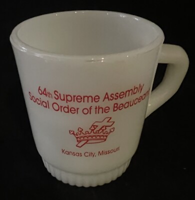 Vtg Anchor Hocking 64th Supreme Assembly Social Order of the Beauceant ...