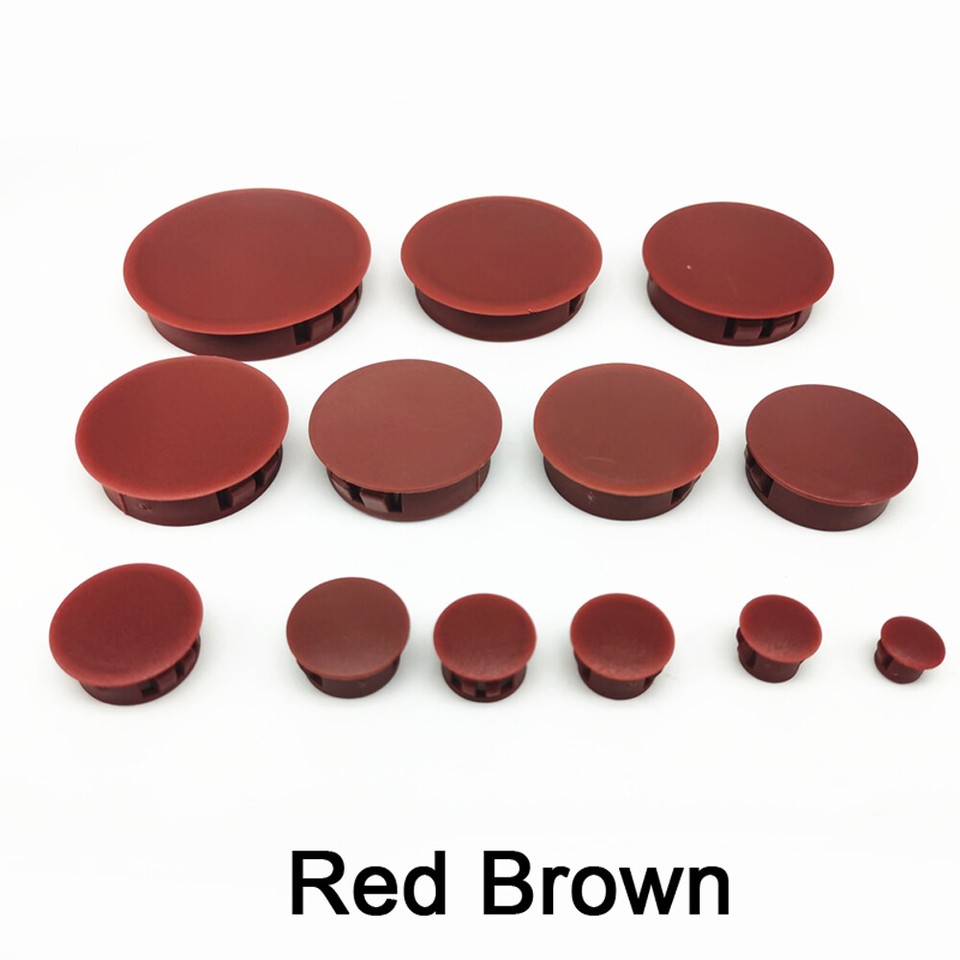 Round Plastic Blanking End Caps Hole Cover Tube Pipe Inserts Plug Bung ...