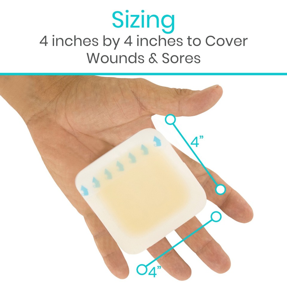 ViveCare Hydrocolloid Bandages – Healing Patch for Wounds, Burns ...