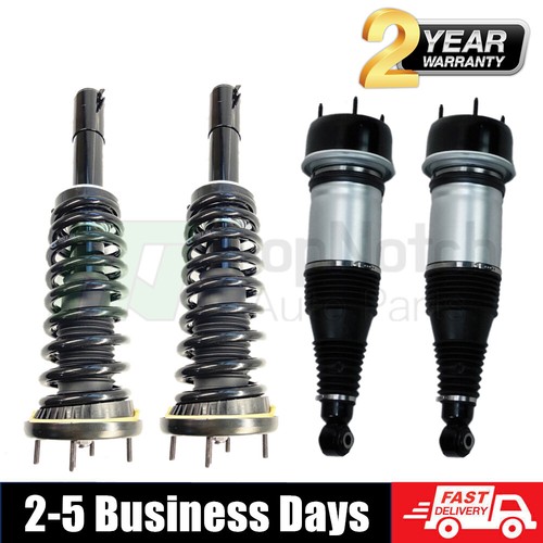 4X Front Rear Air Shock Struts w/Electronic Fit Jaguar XJ XJR X351 AWD ...