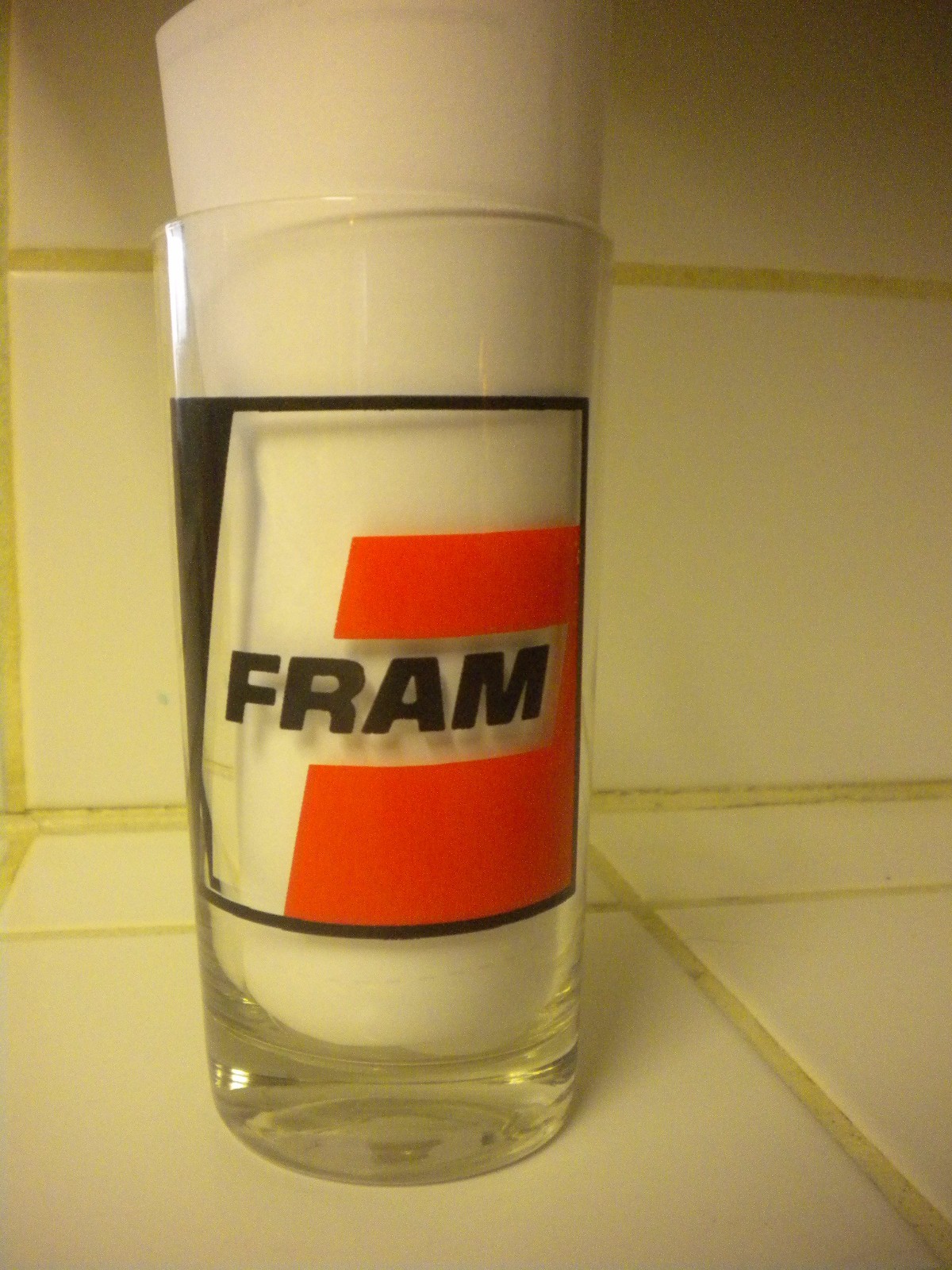 Vintage Fram Oil Filter Drinking Glass 5 1/2" Tall | eBay