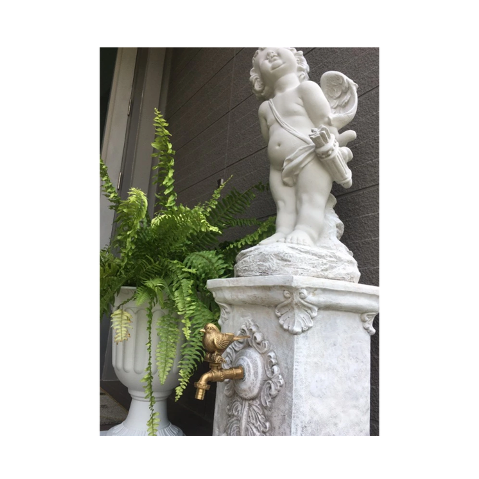 Brass GardenTap Faucet Sparrow Spigot Vintage Water Decor Outdoor ...