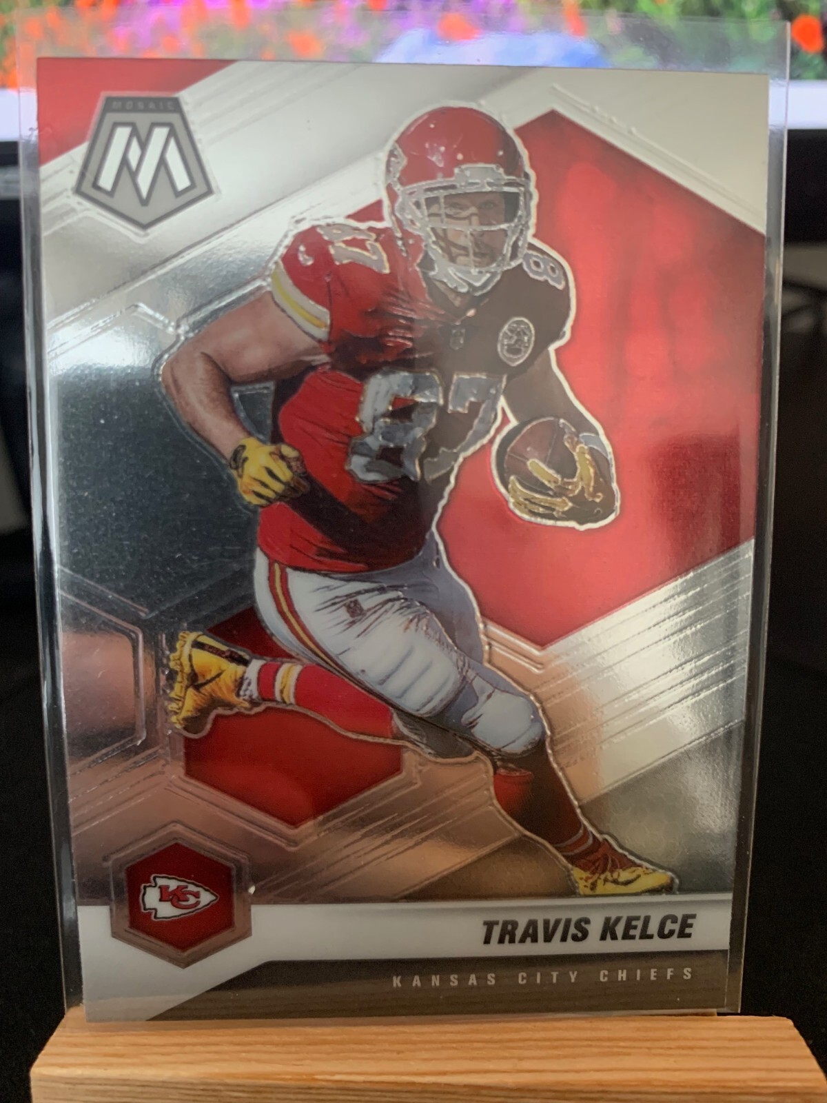 Travis Kelce 2021 Panini Mosaic #4 Kansas City Chiefs cool! | eBay