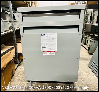 Eaton V48M28T3016 ~ 30 KVA 480D-208Y/120 Dry-Type Distribution ...
