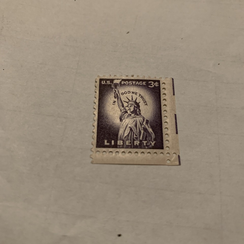 RARE 3 CENT LIBERTY US POSTAGE STAMP PURPLE LADY STATUE OF LIBERTY | eBay