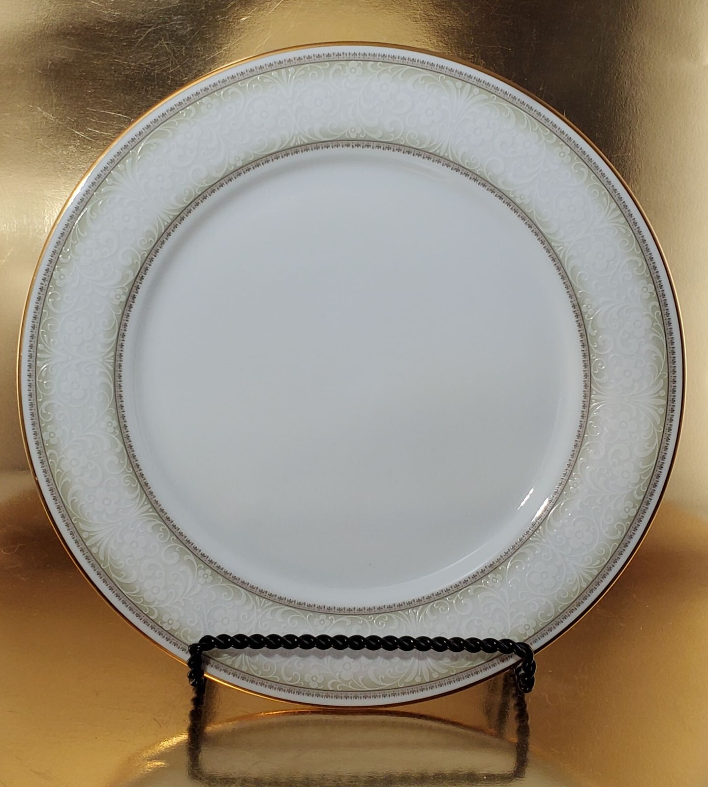 Noritake China EUGENIA Pattern DINNER PLATE(s) MINT, 1970-79 Green ...