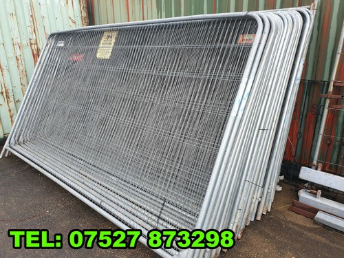 USED Heras Harris Temporary Site Barrier Pedestrian Event Fencing Panel ...