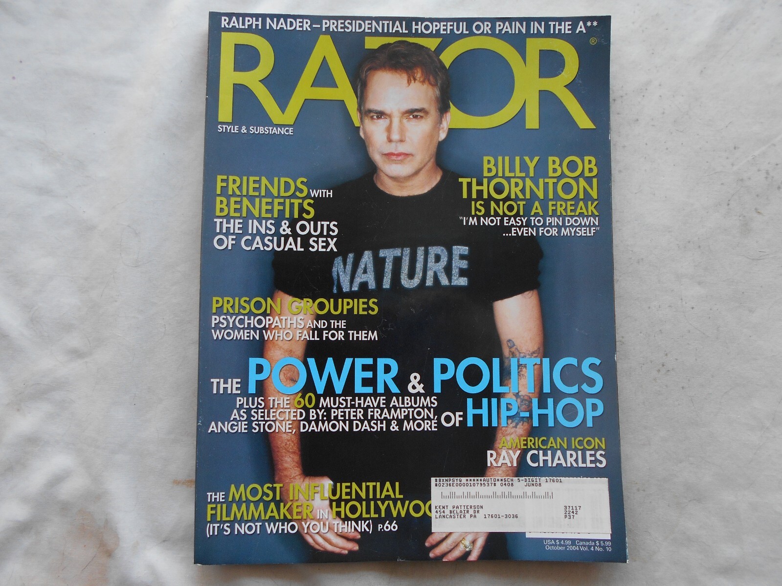 RAZOR MAGAZINE-OCTOBER,2004 BILLY BOB THORNTON | eBay