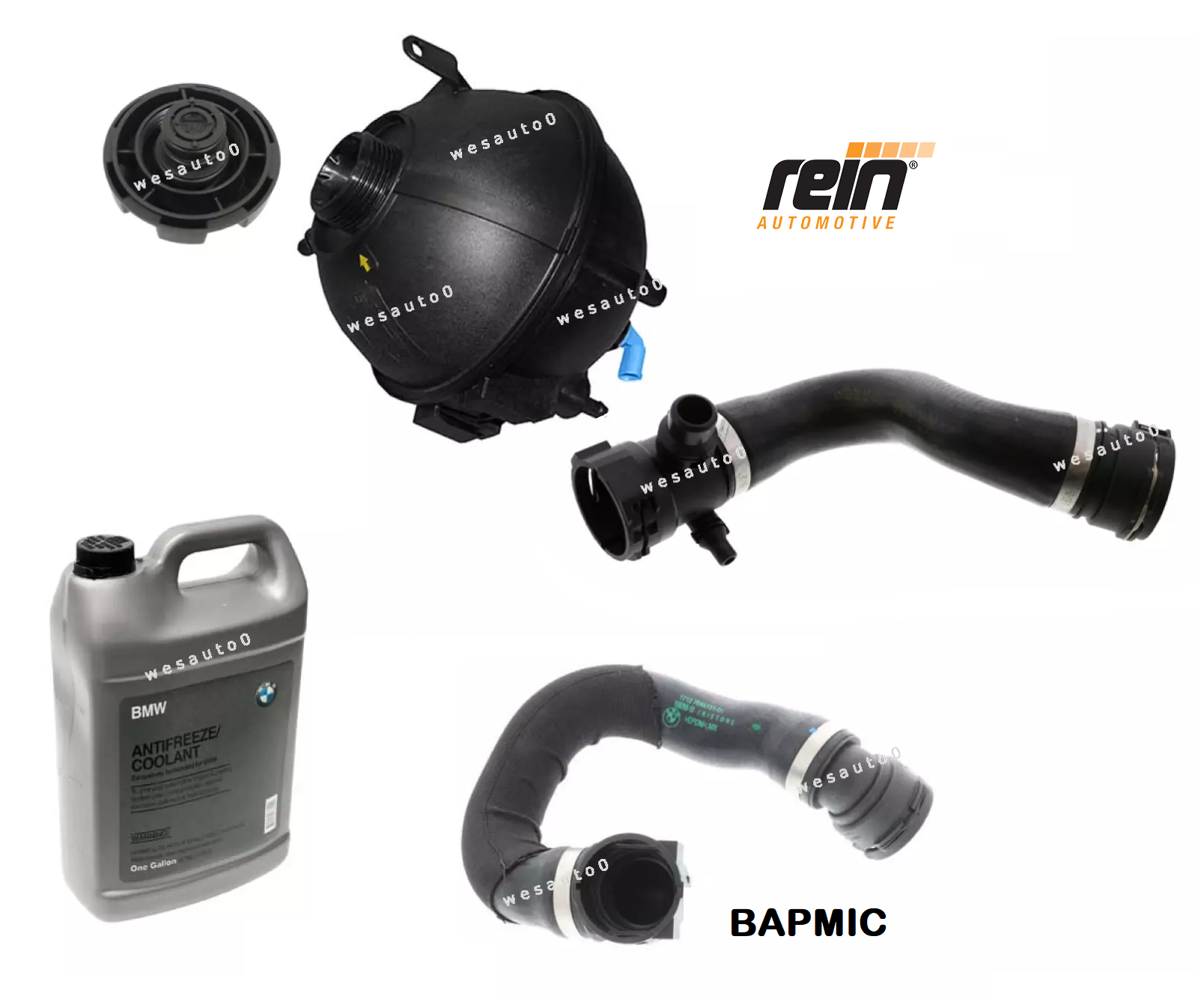 Coolant Tank Cap Upper Lower Hose Sensor Antifreeze 6pc for BMW X3 ...