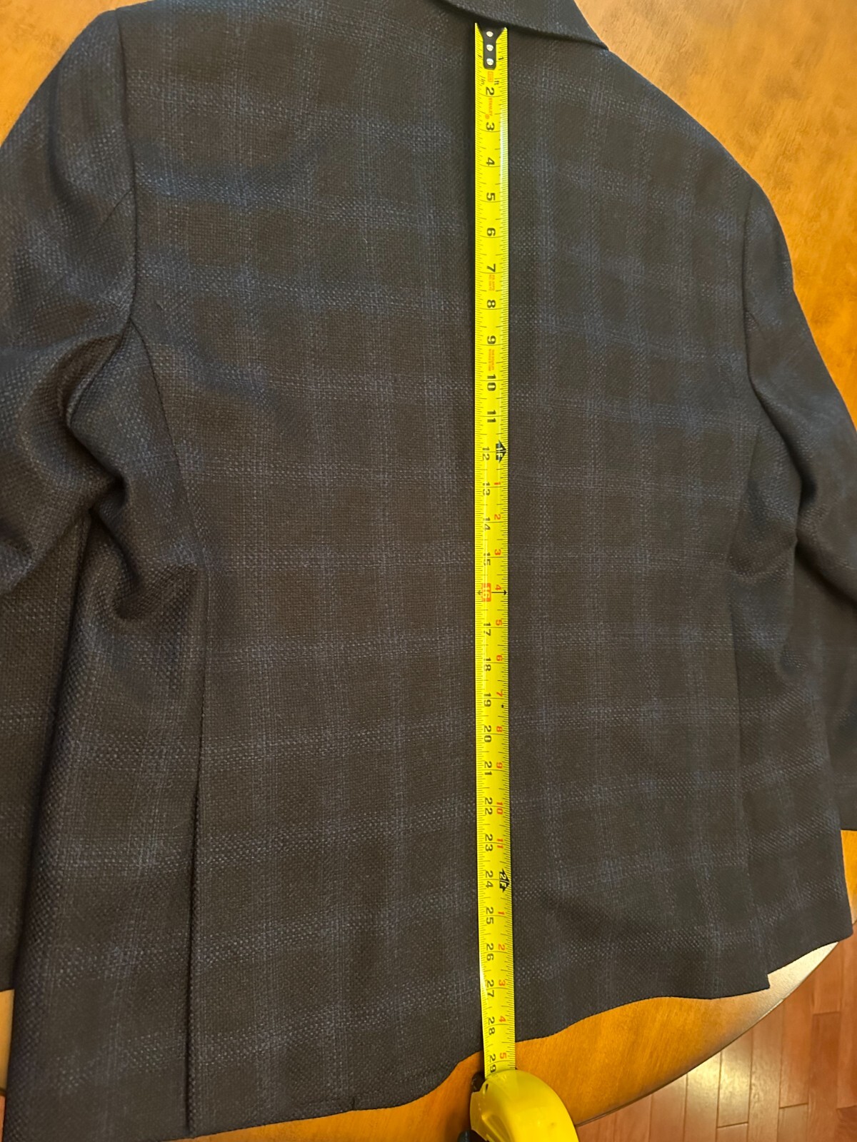 Jos A. Bank Blue Plaid Check Wool Tailored Fit Blazer Sport Coat Jacket ...