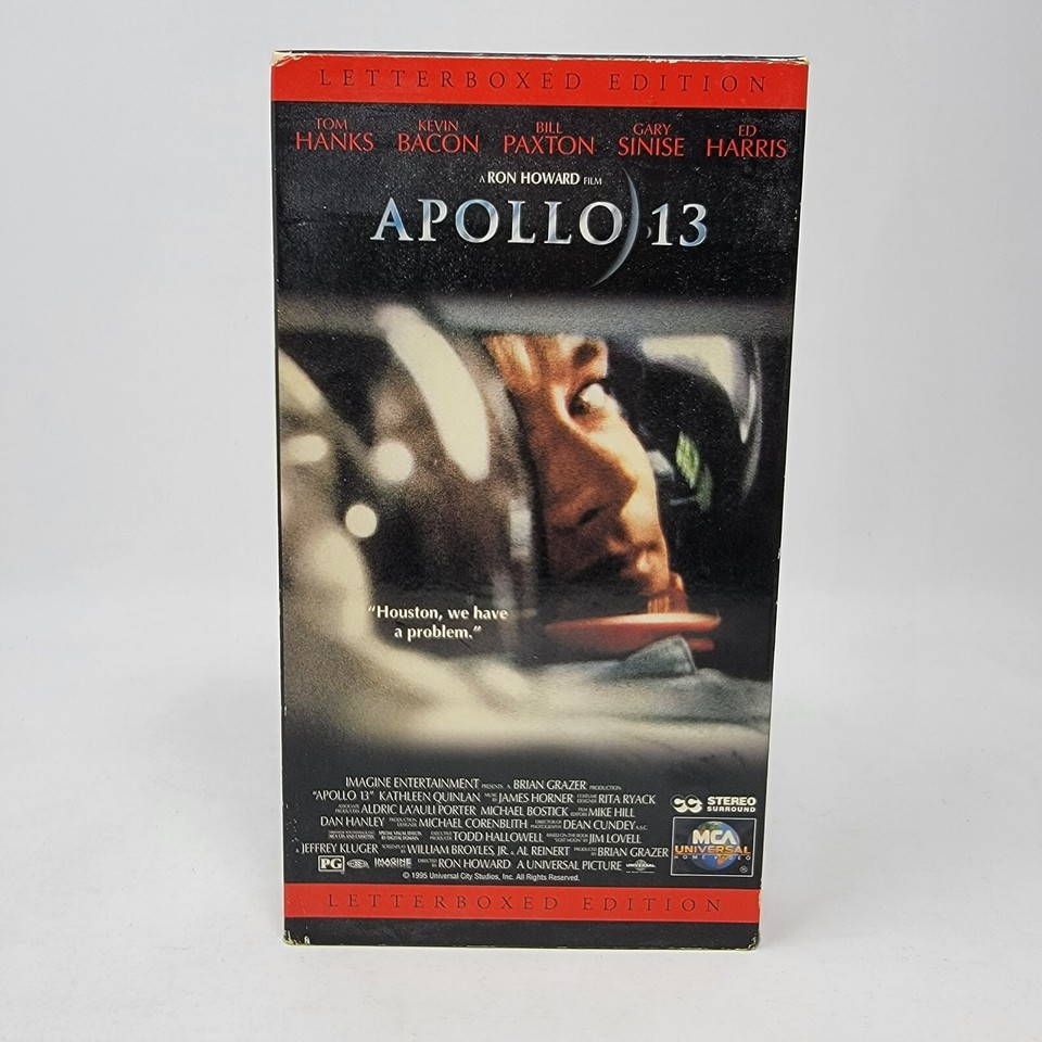 Apollo 13 VHS Tape Movie Tom Hanks Letterboxed Edition 1995 Tested ...