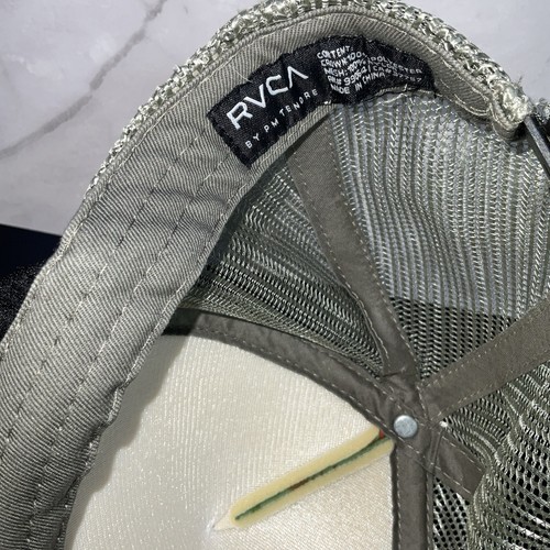 RVCA Green Trucker Hat Snapback Cap Adjustable | eBay