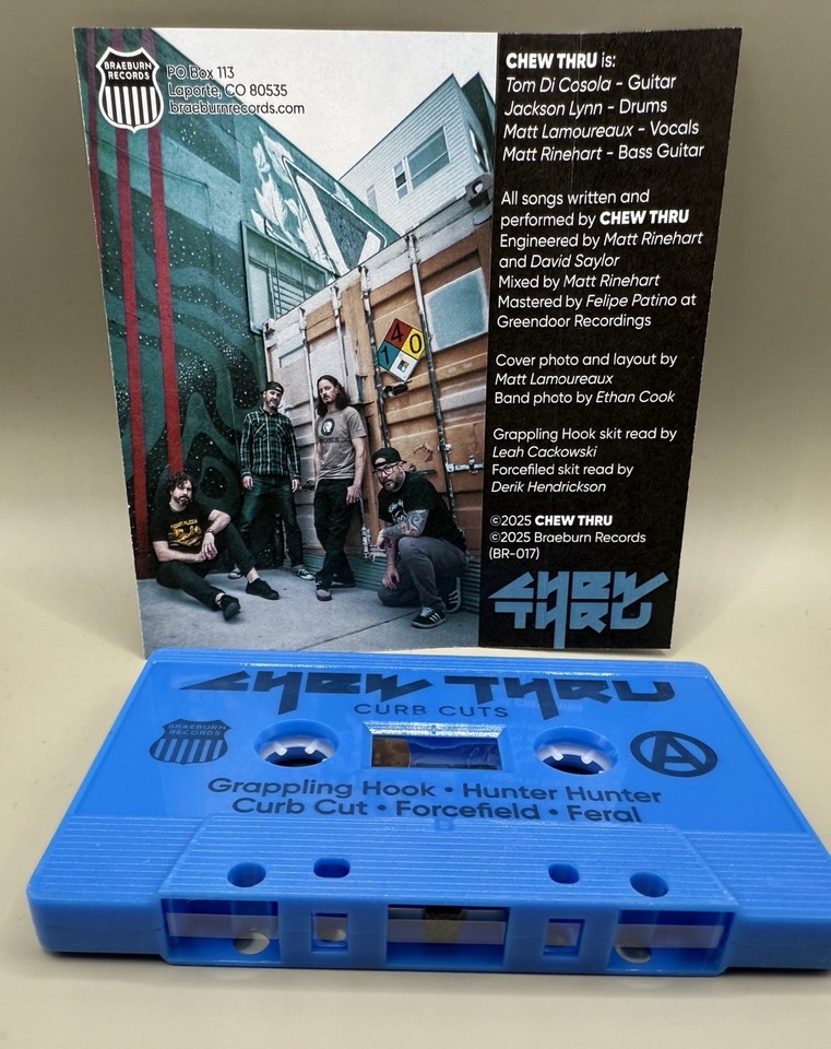 Chew Thru curb cuts (Cassette, Braeburn Records, 2025) Skate Punk HC ...