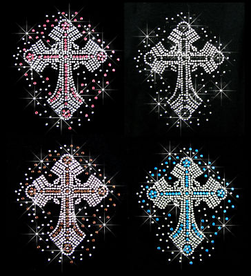 (M) LINE CROSS BLING RHINESTONE IRON ON TRANSFER HOTFIX | eBay