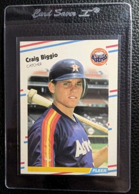 1988 FLEER UPDATE #U-89 CRAIG BIGGIO ROOKIE CARD RC HOUSTON ASTROS HOF ...