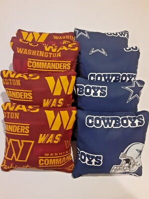 8 Cornhole Bag Set Corn Hole Toss Washington Commanders / Dallas ...