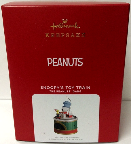 Snoopy Peanuts Hallmark 2021 Snoopy's Toy Train Magic Battery Op ...