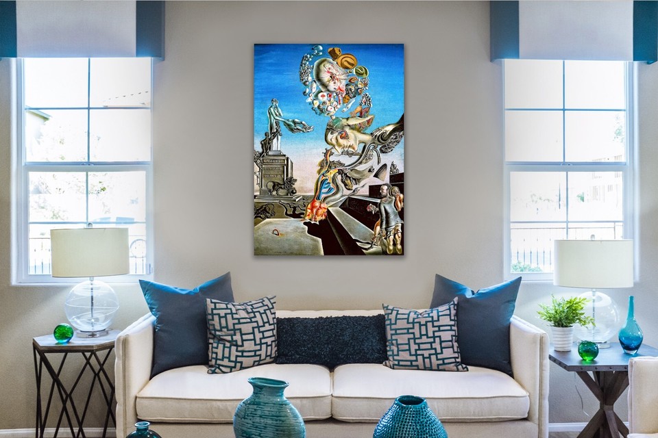 Salvador Dali The Lugubrious Game CANVAS PAINTING ART PRINT POSTER 1577 ...