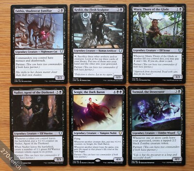 Set of 6 Commander Legends Black Partner Creatures *NM* (Magic MTG EDH ...
