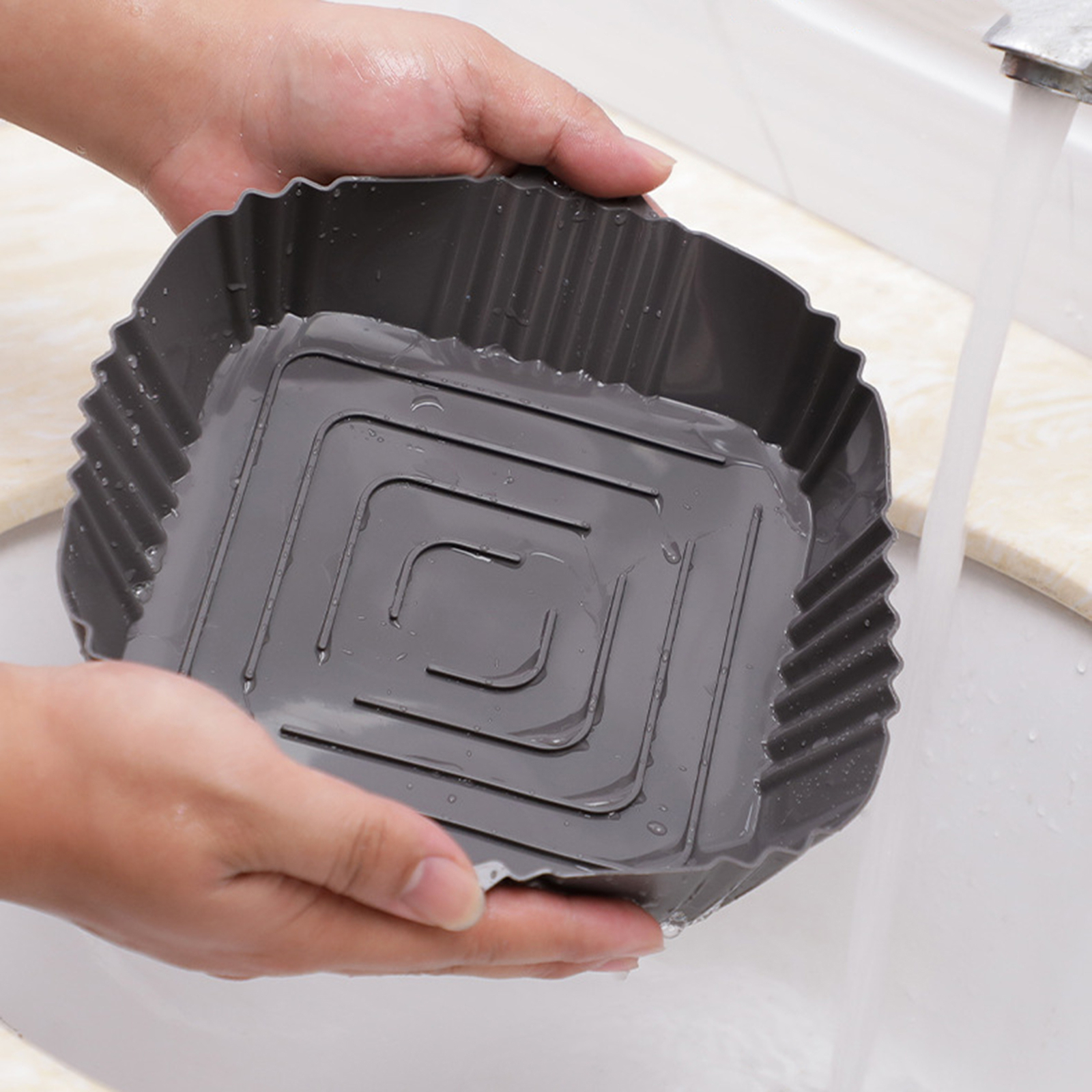 Pan Pad Liner with Handles Heat-food Pan Bread Cake Mat Basket ...
