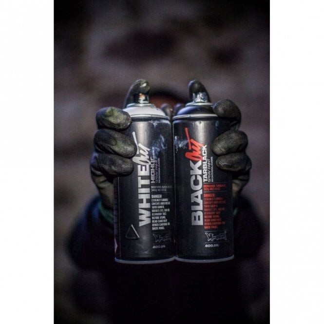 Montana Blackout & Whiteout Spray Paint Bundle - High Pressure Matt ...