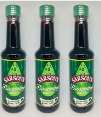 3 x Sarson's Gravy Browning 150ml sarsons (450ml) *NEW* | eBay UK