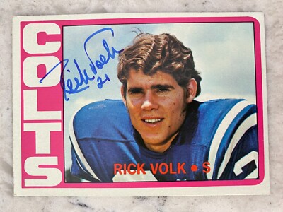 Rick Volk signed BALTIMORE COLTS card 1972 Topps | eBay