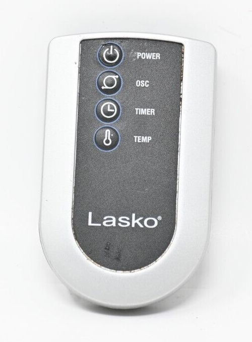 Lasko Fan 4-Button Remote Control (Silver/Black) OEM | eBay