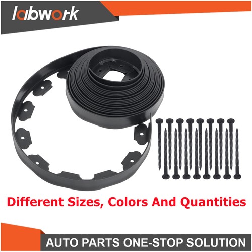 Labwork No Dig Lawn Border L-shaped Lawn Garden Edging Kit With ...