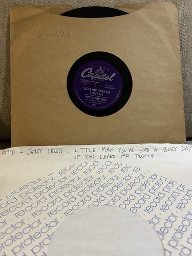 Jerry Lewis & Patti Lewis 78 Little Man You’ve Had A Busy Day | eBay