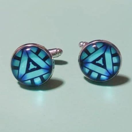 Iron Man Arc Reactor Cufflinks Button Luxury Thanksgiving Pre-Owned No ...